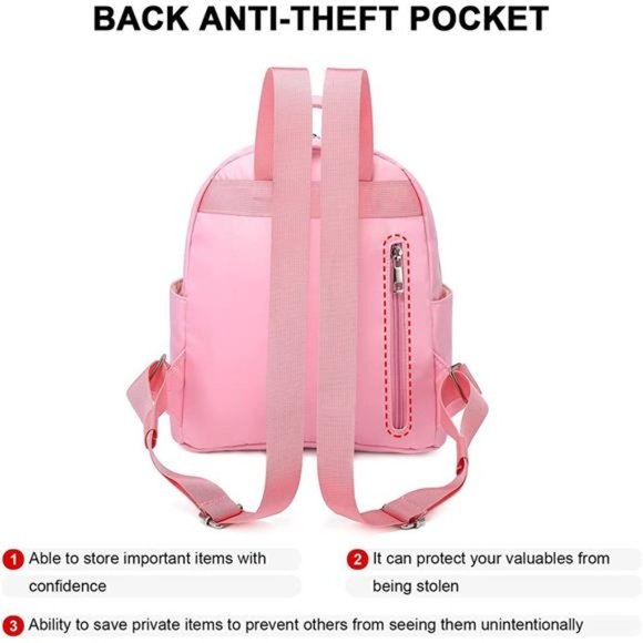 Bags | Mini Backpack Purse Small Cute Fashion Backpack Pink | Poshmark